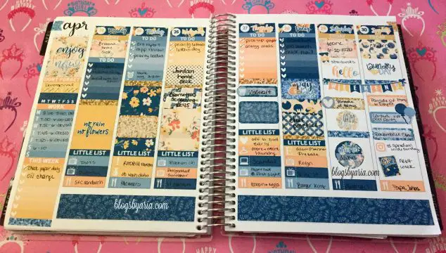 Plan With Aria: April 2017 Planner Spreads - Blogs by Aria