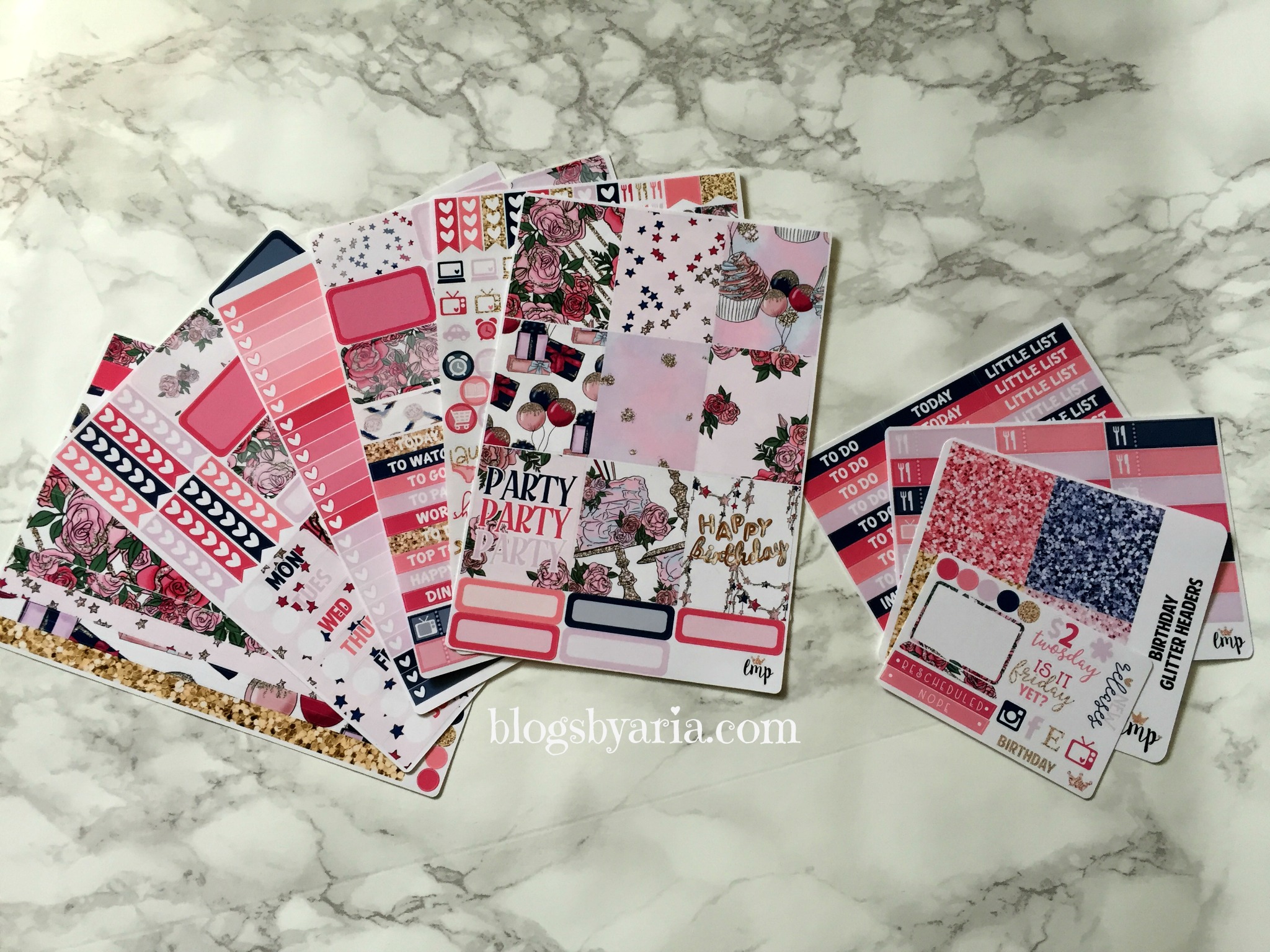 Planner Sticker Haul - Blogs by Aria