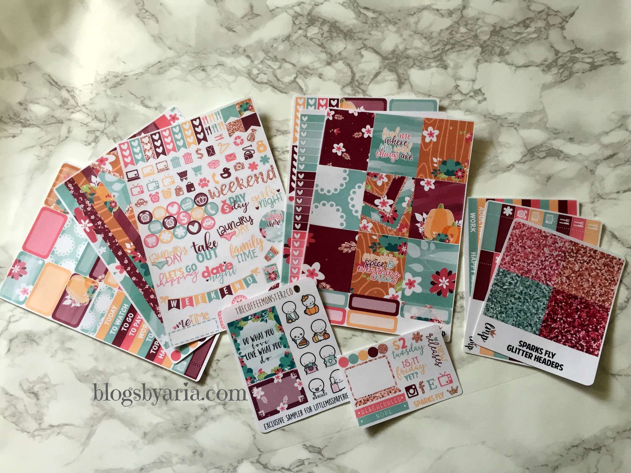 Planner Sticker Haul - Blogs by Aria