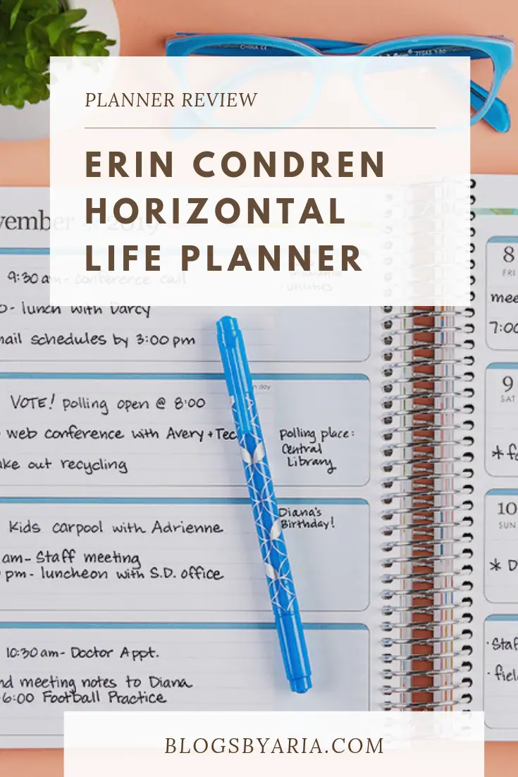 ERIN CONDREN HORIZONTAL LIFE PLANNER - Blogs by Aria