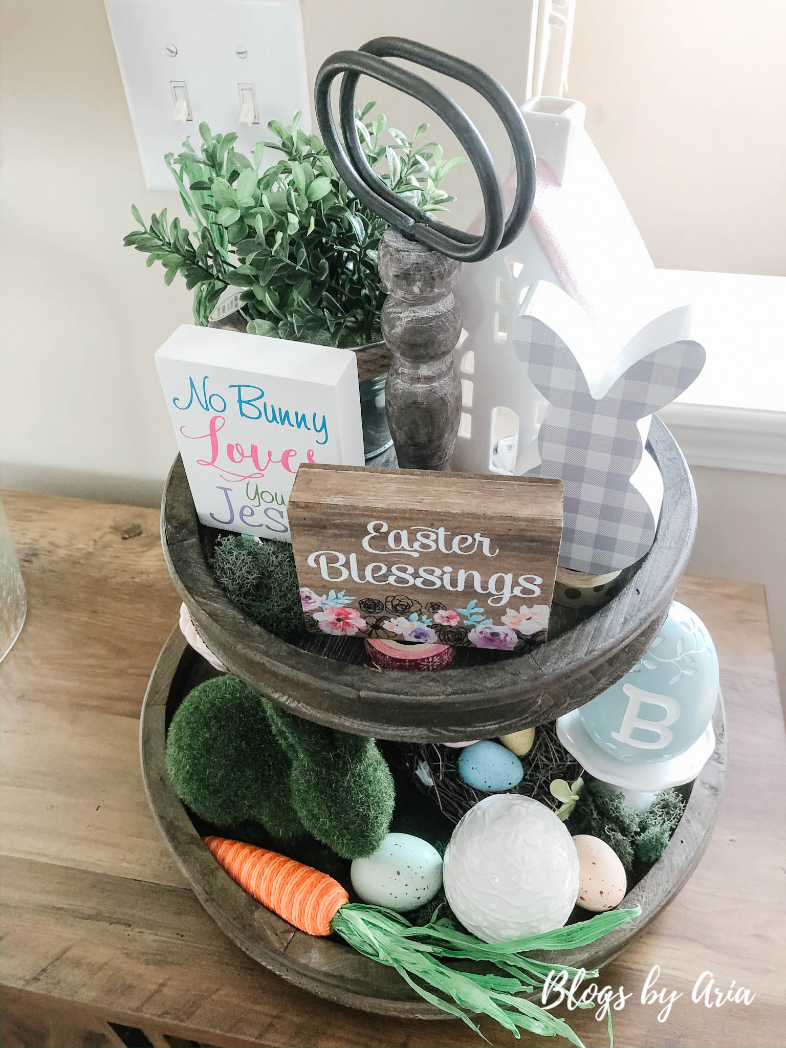 Easter Tiered Trays - Blogs by Aria