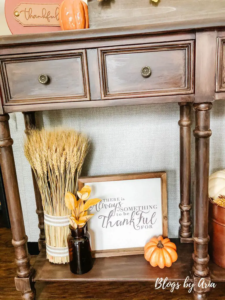 Styled Console Table for Fall - Blogs by Aria