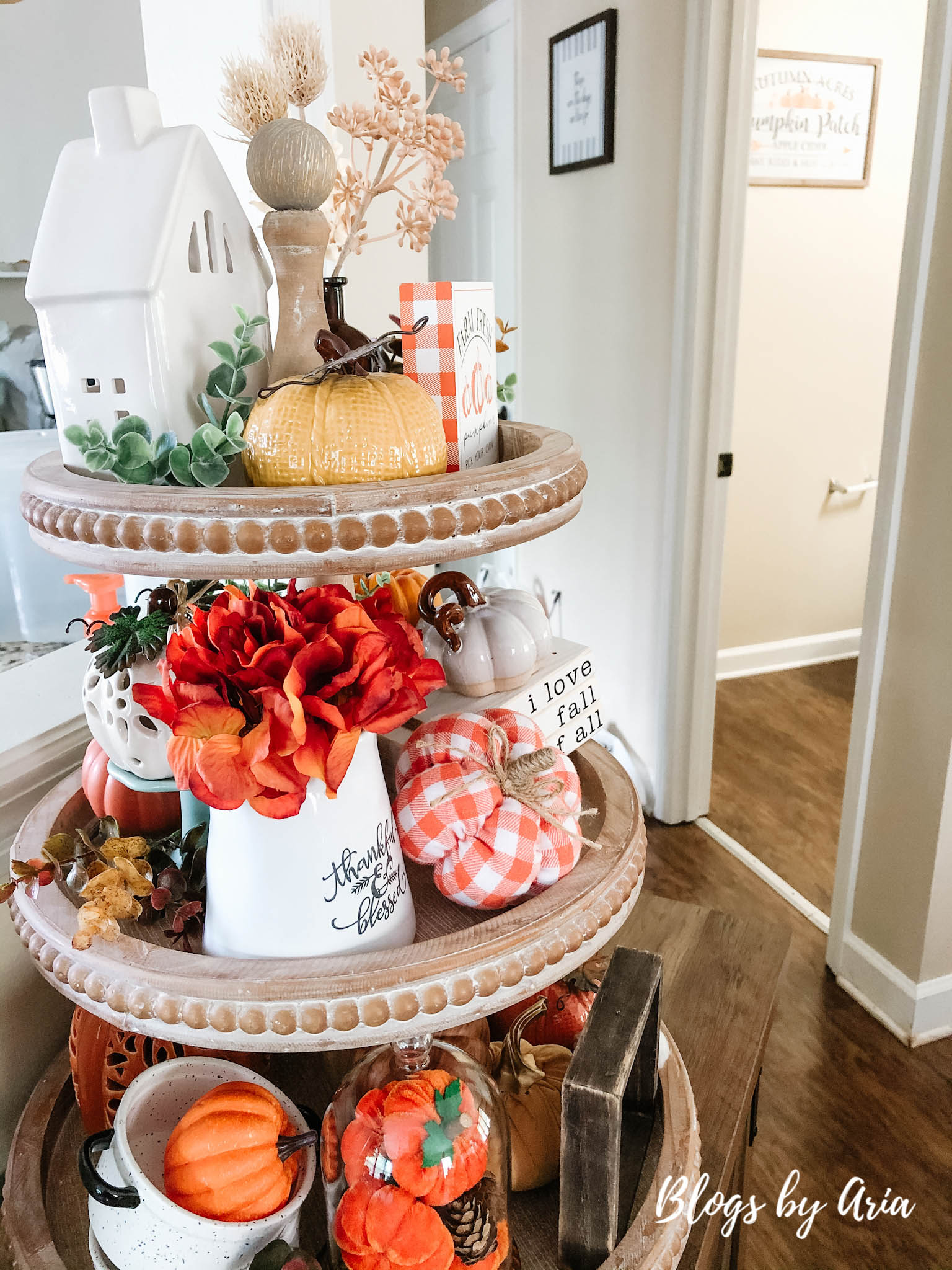 Fall Three Tiered Tray - Blogs by Aria