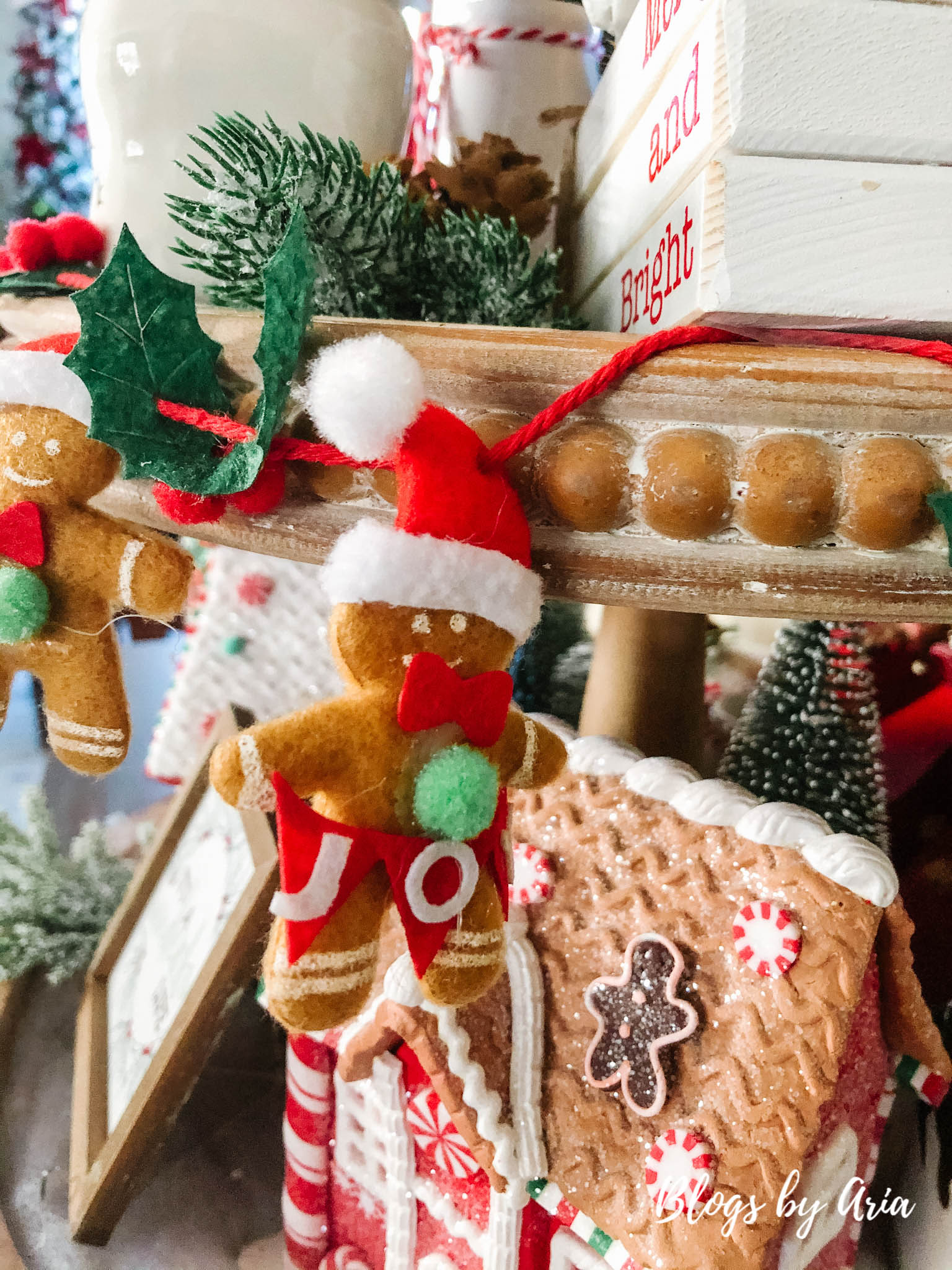 Gingerbread Tiered Tray - Blogs by Aria