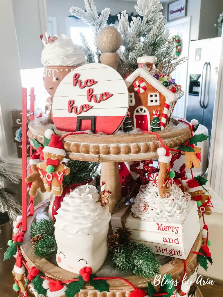 Gingerbread Tiered Tray - Blogs by Aria
