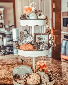 50 Fall tiered tray decorating ideas - Blogs by Aria
