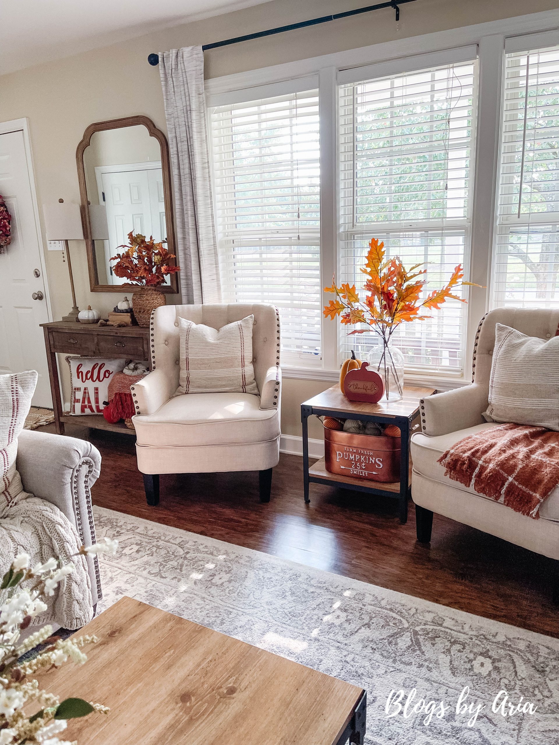 Cozy Fall Family Room - Blogs by Aria