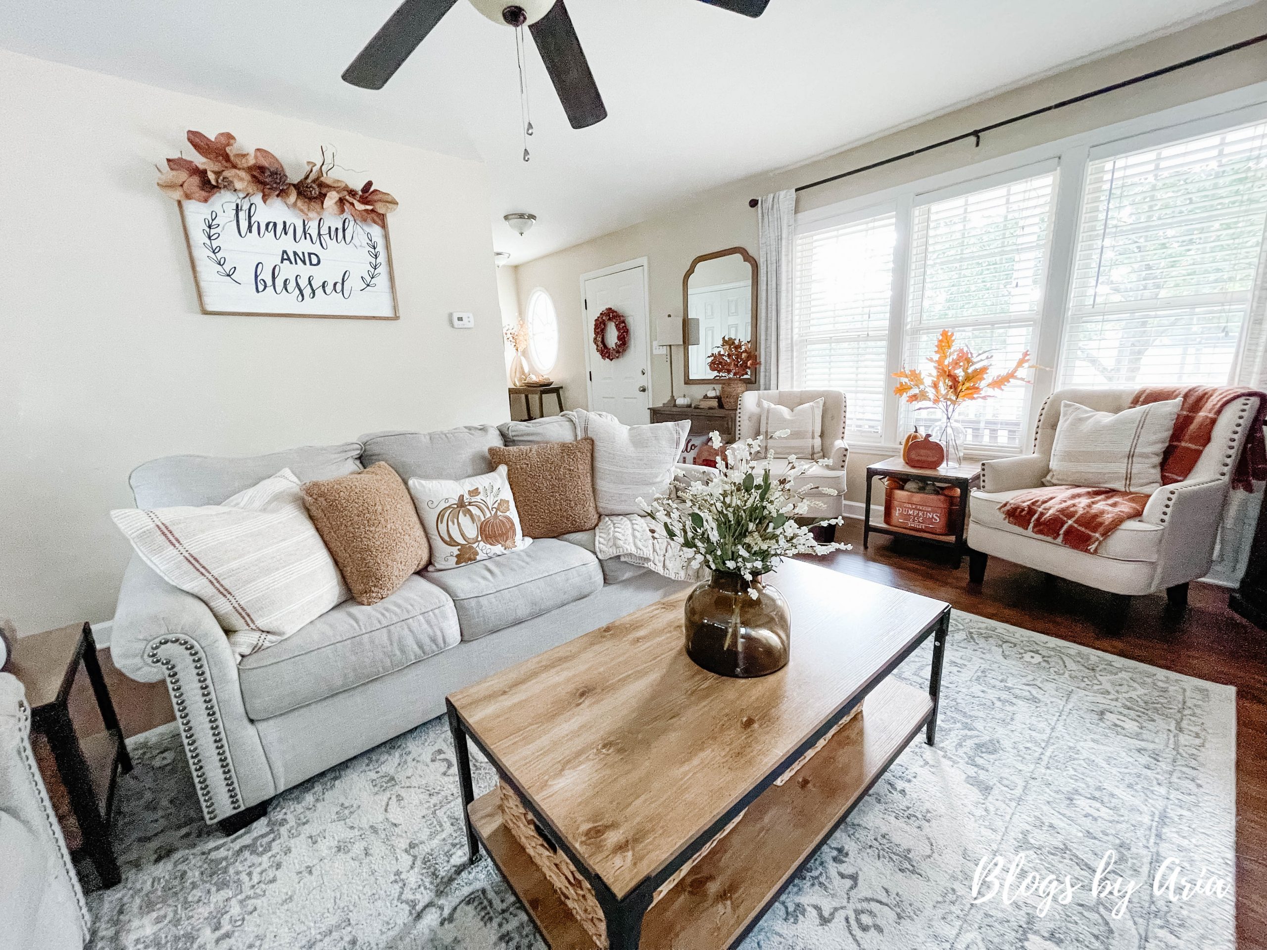Cozy Fall Family Room - Blogs by Aria