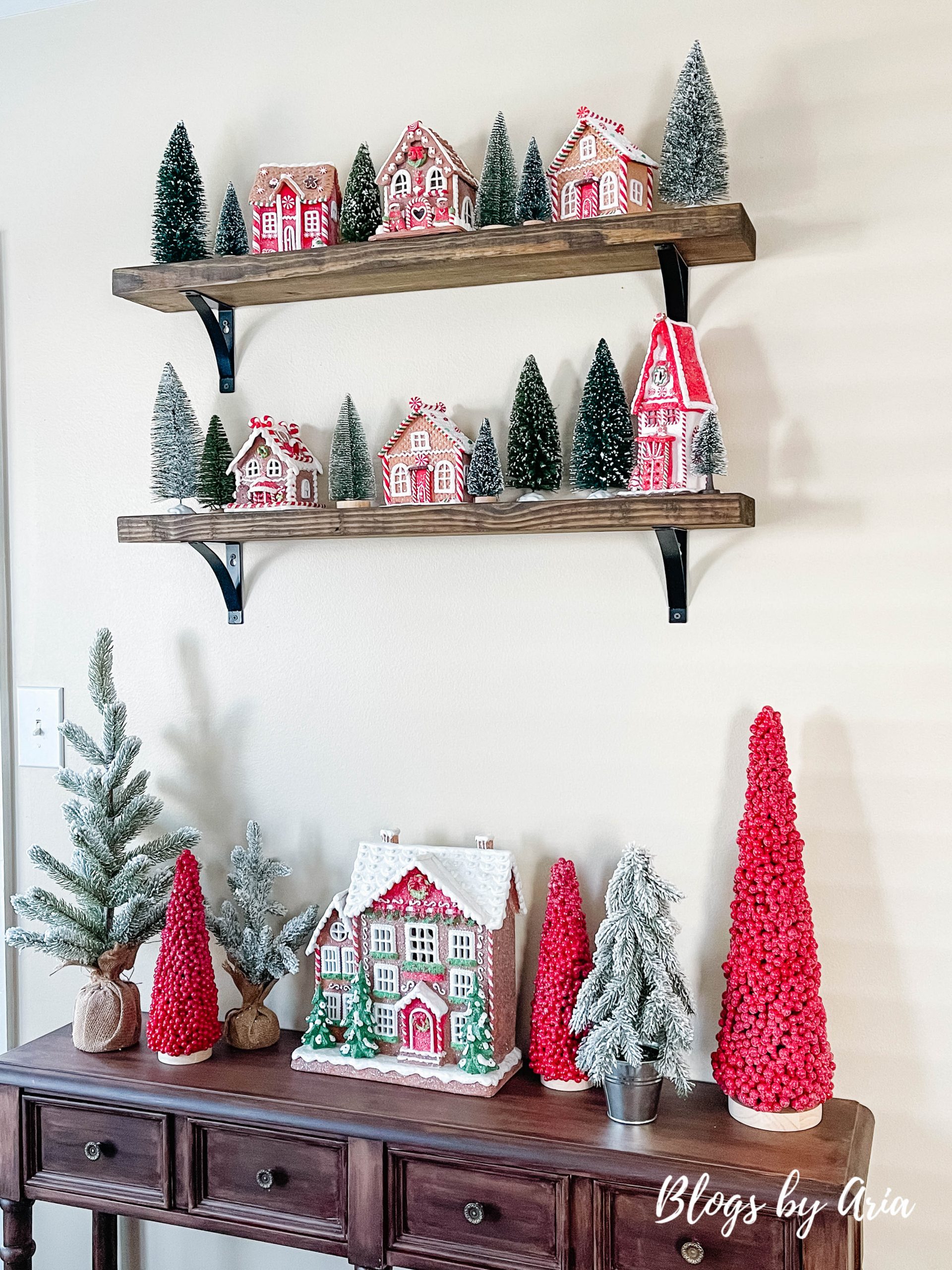 Gingerbread Floating Shelves - Blogs by Aria