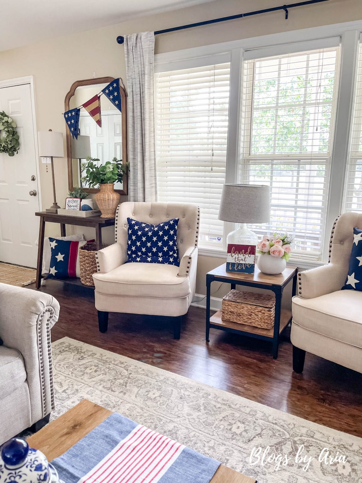 Patriotic Living Room - Blogs by Aria