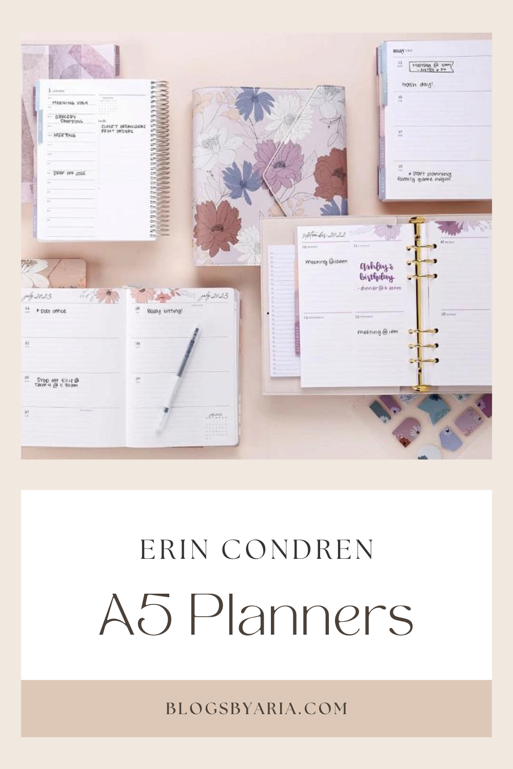 Erin Condren A5 Planner and Companion Planner Review - Blogs by Aria