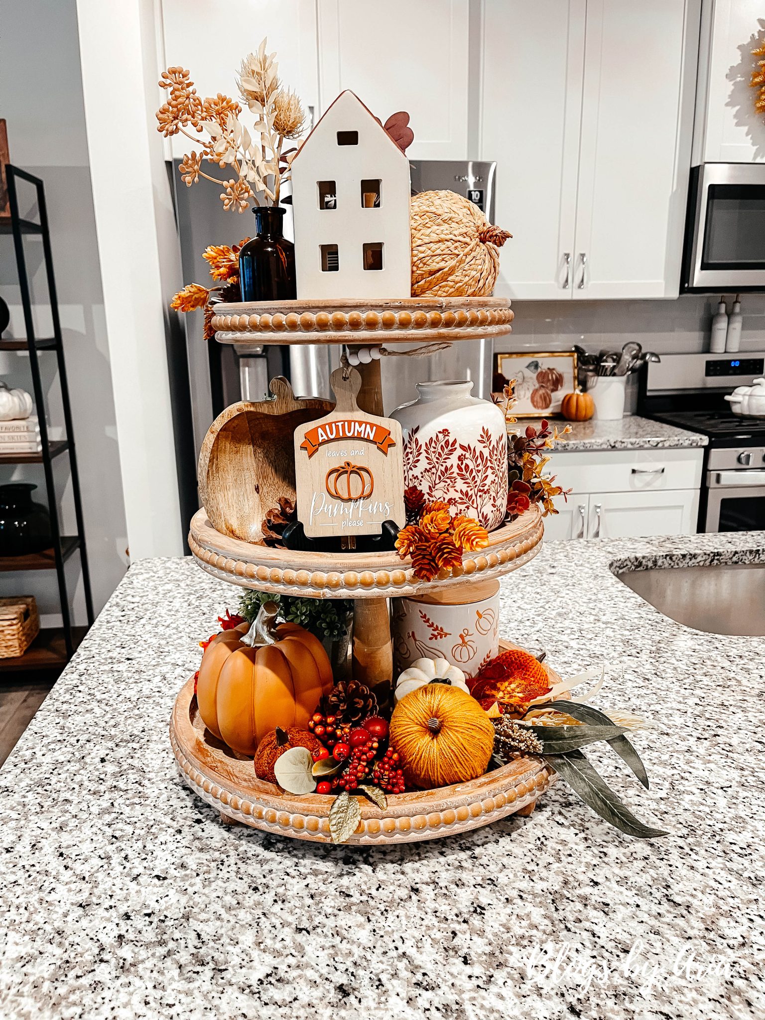 Three Fun and Festive Ways to Decorate Tiered Trays for Fall - Blogs by ...
