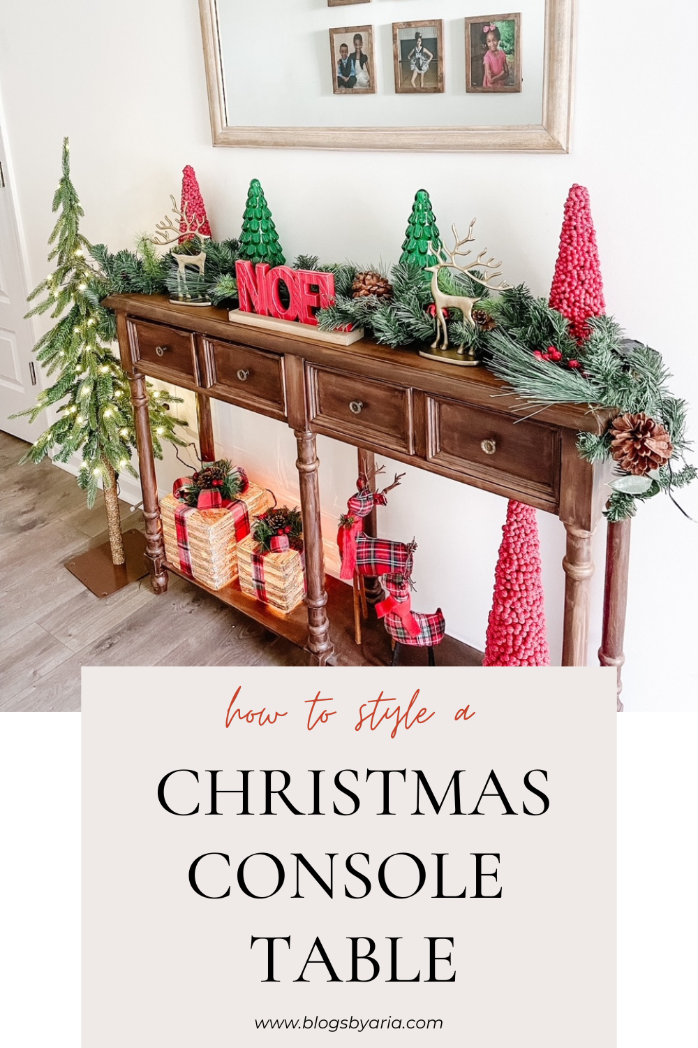 Christmas Console Table - Blogs by Aria